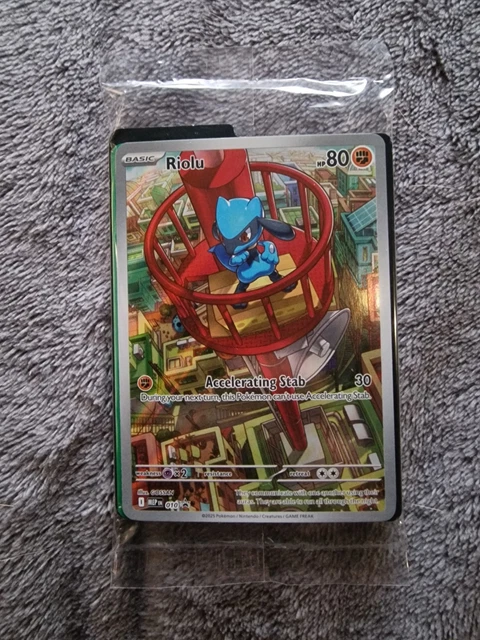 POKÉMON TCG RIOLU 010 Mega Evolution Black Star Promo Sealed £10.00 ...