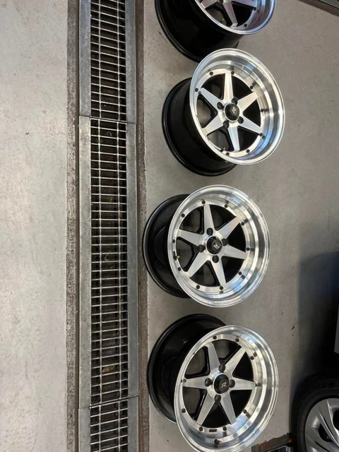 JDM WHEELS LONGCHAMP 15x8 4x100 18 Deep Rim Long Shan Set4 VW $1,329.61 ...