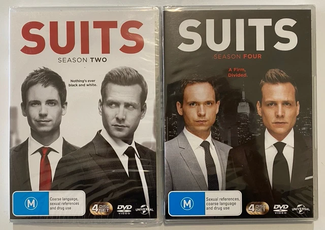 SUITS SEASON 2 4 DVD TV Show Region 2 4 PAL Second Fourth Season Sealed ...