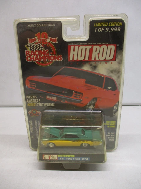 RACING CHAMPIONS HOT Rod Magazine 1966 Pontiac GTO jaune EUR 8,78 - PicClick FR