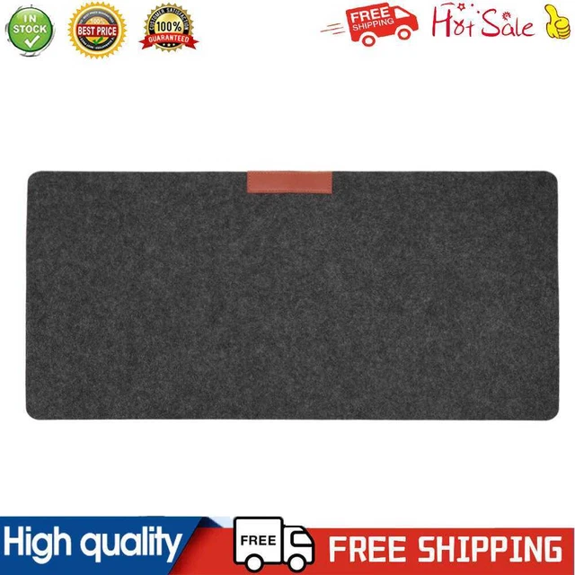 OFFICE COMPUTER DESK Table Keyboard Mouse Pad Felt Laptop Mat (Grey ...