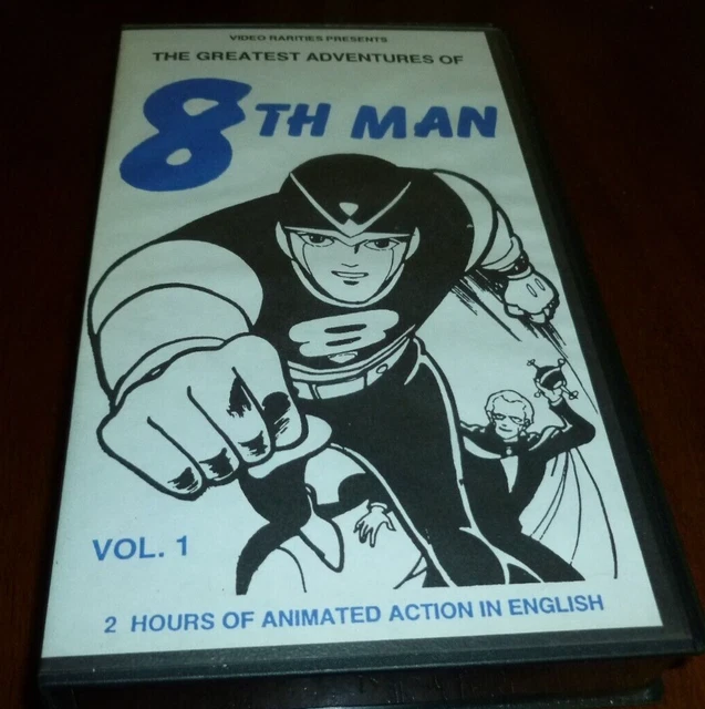 VHS 8TH MAN Vhs Bande Greatest Adventures Of Vol. 1 N&W Animation Vidéo ...