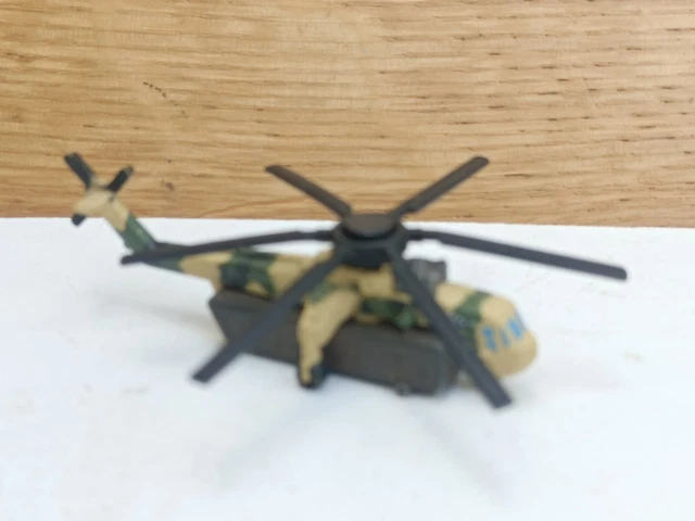 MILITARY MICRO Machines Helicopter CH-54 Sky Crane Vintage 1990s Galoob ...