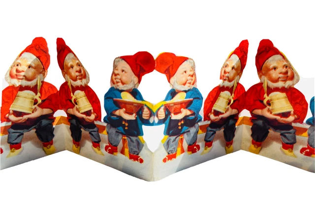 STANZFORM SCHWEDISCHES PAPIER Ausklappdeko Tomte Zwerg Nisser Christian ...