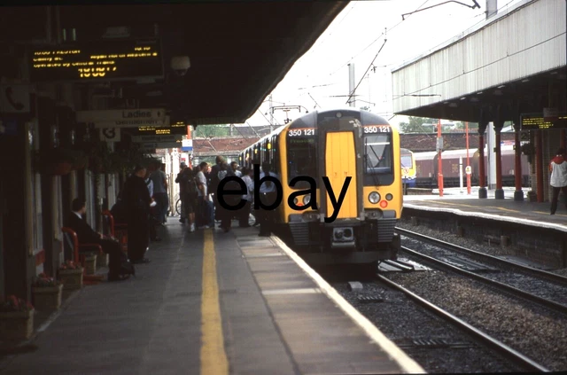 35MM RAILWAY SLIDE - EMU Class 350. 350121 @ Warrington £2.99 - PicClick UK