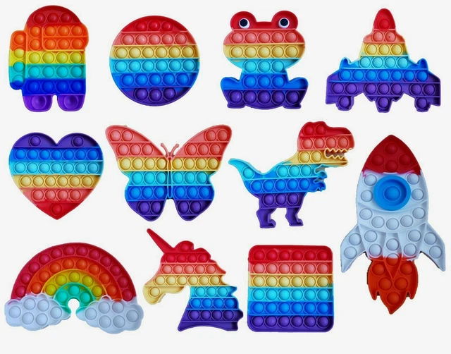 SENSORY FIDGET TOY Popper Pusher Pop Bubble Special Needs Classroom ...