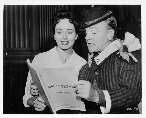 CAROL MORRIS AND James Cagney reading script together in between s- Old ...