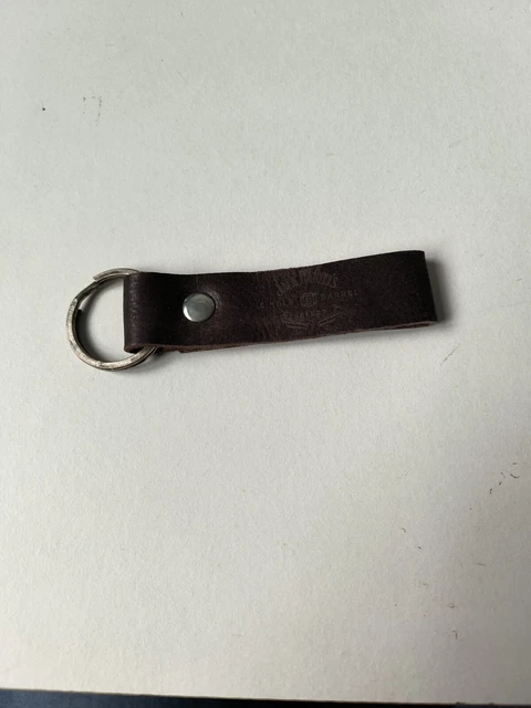 OFFICIAL JACK DANIELS Single Barrel Leather Strap Collectors Keyring ...