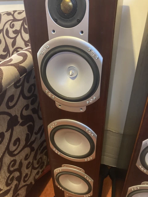 MONITOR AUDIO SILVER RS8 Floorstanding Speakers- Dark Wood- Pair £400. ...