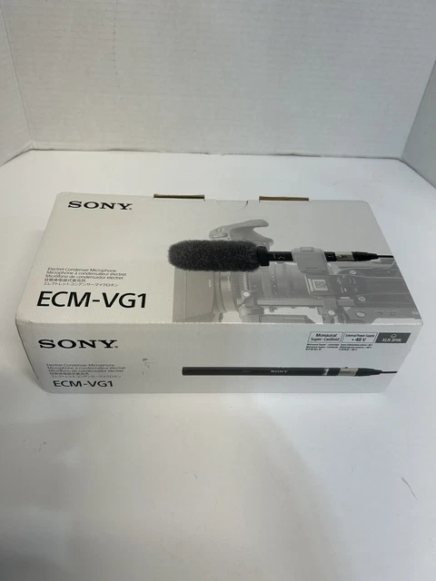 MICRÓFONO CONDENSADOR ELECTRET escopeta Sony ECM-VG1 EUR 157,02 - PicClick ES