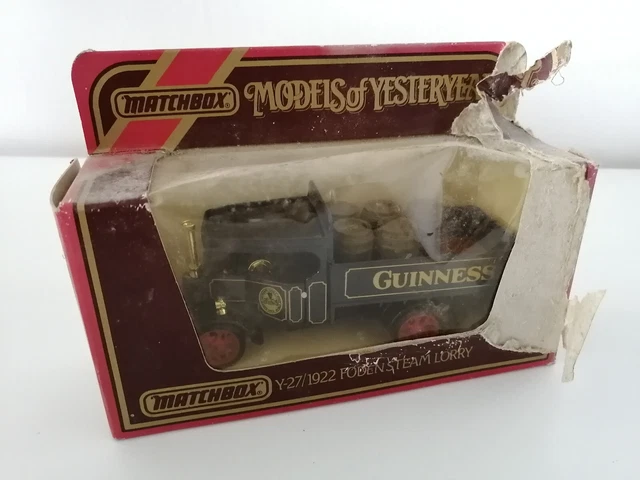 MATCHBOX GUINNESS Y27/1922 FODEN STEAM LORRY models of yesterday £5.49 ...
