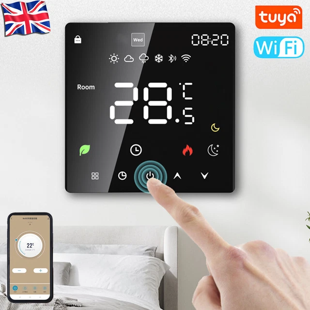 DIGITAL THERMOSTAT TOUCHSCREEN Underfloor Heating Room Controller Floor ...