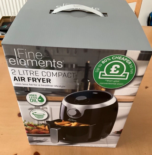FINE ELEMENTS 2 Litre Compact Air Fryer - used once £29.99 - PicClick UK