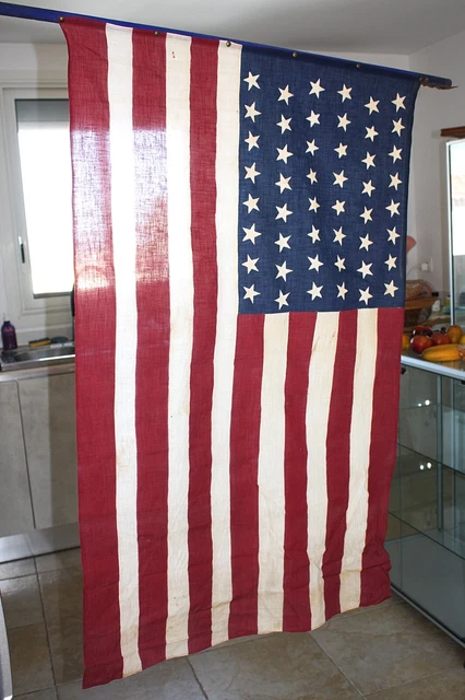 ANCIEN DRAPEAU US Army 1945 / Liberation Ww2 Militaria / 48 Etoiles ...