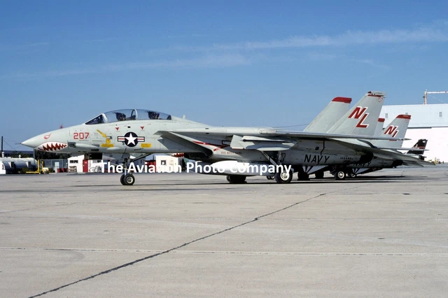 US NAVY VF-111 Grumman F-14A Tomcat 160680/NL-207 (1981) Photograph £1. ...