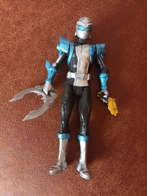 POWER RANGERS BEAST Morphers Silver Ranger Hasbro 6" Action Figure Toy ...