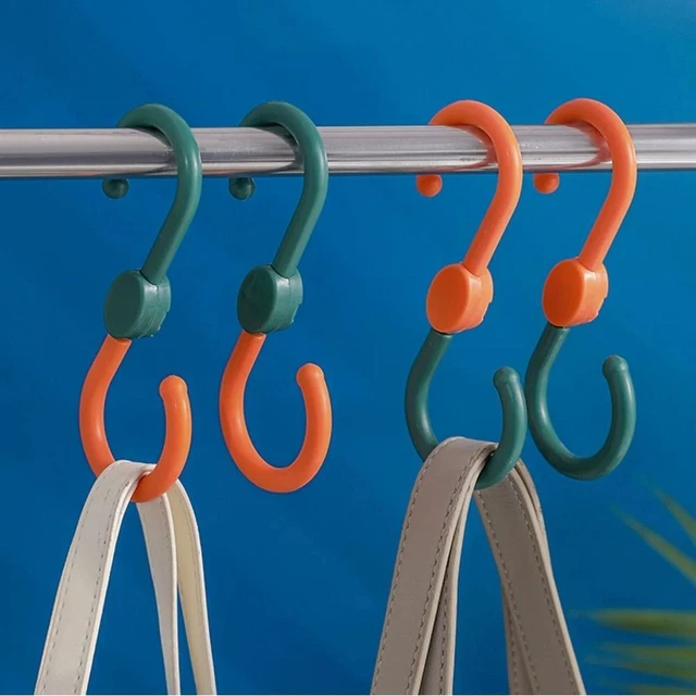 PLASTIC S SHAPE Clothing Rack Multi-purpose Durable Home Organizer Rack ...