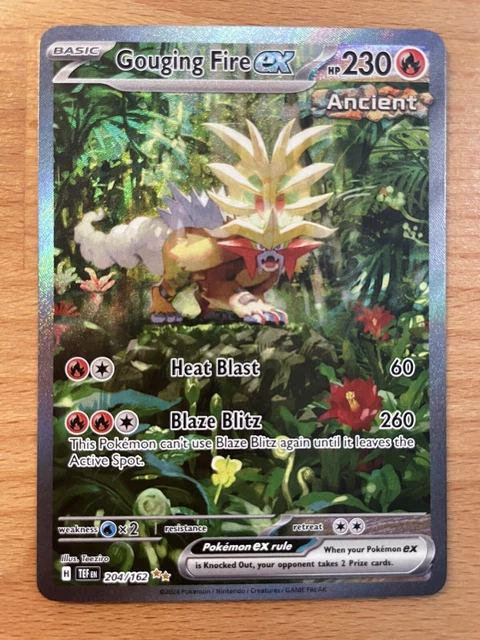 POKEMON TCG - S&V : Forces Temporales - Gouging Fire ex 204/162 SIR ...