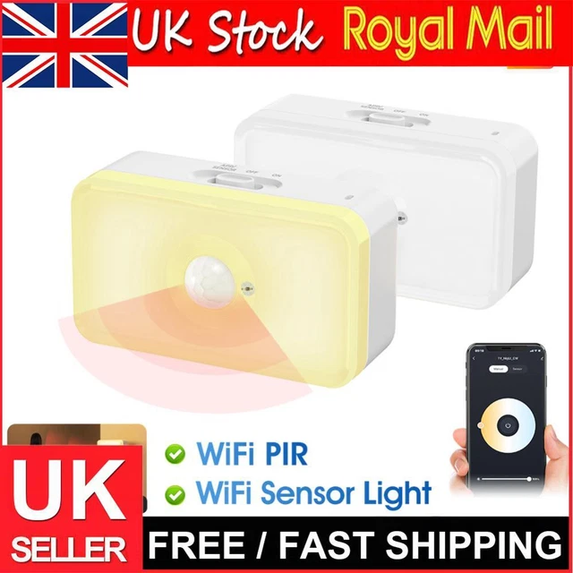 PIR MOTION SENSOR Voice APP Smart Life Human Body Sensor Plug In Wall ...