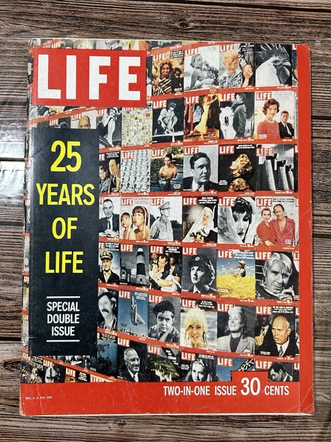 LIFE MAGAZINE - 25 Years Of Life - Double Issue - *** VINTAGE ISSUE ...