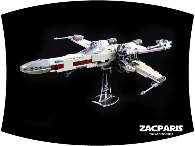 DISPLAY STAND FOR Lego 75218 75273 4502 6212 X-Wing Starfighter - Clear ...
