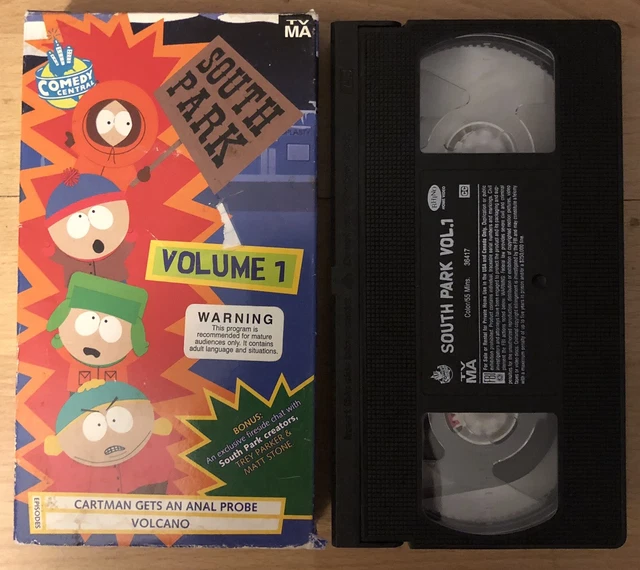 SOUTH PARK COMEDY VHS Video Tape Volume 1 Cartman Gets Probe Volcano ...