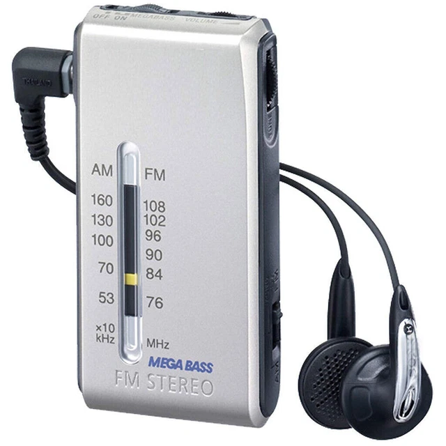 RADIO SRF-S84 FM/AM Super Compact Radio Walkman Analogue Tune-Silver ...