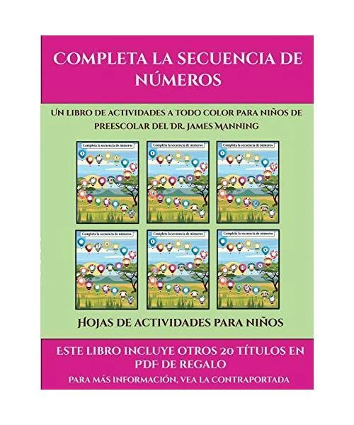 HOJAS DE ACTIVIDADES para niños (Completa la secuencia de números): Este libro EUR 9,48 ...