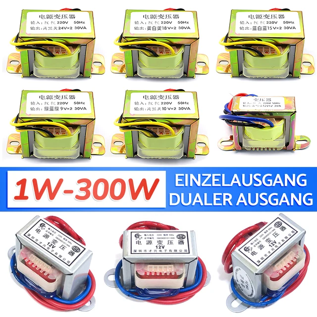 1W BIS 100W Trafo Transformator Netztrafo 220 / 380 Volt Einzel ...