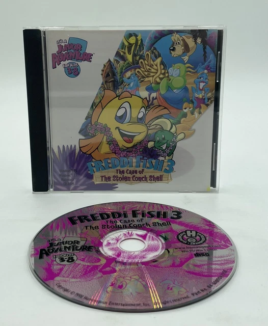 FREDDI FISH 3 Case of the Stolen Conch Shell Win 3.1/ Mac PC Kids ...