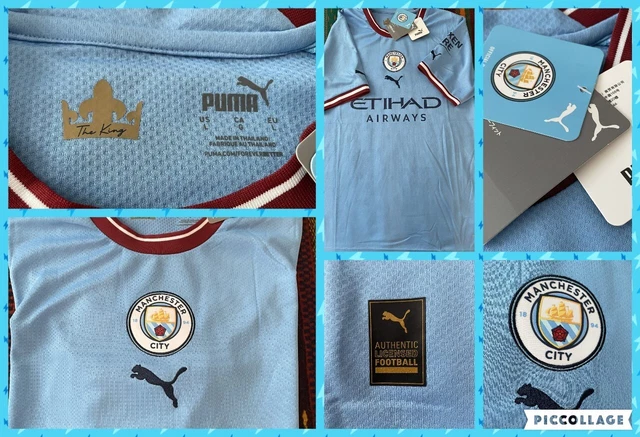 MANCHESTER CITY FOOTBALL Club 2022/23 Home Shirt King Colin Bell ...