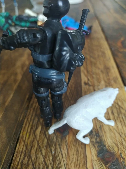 VINTAGE ACTION FORCE/G.I.JOE, SNAKE EYES figure(complete but has broken ...