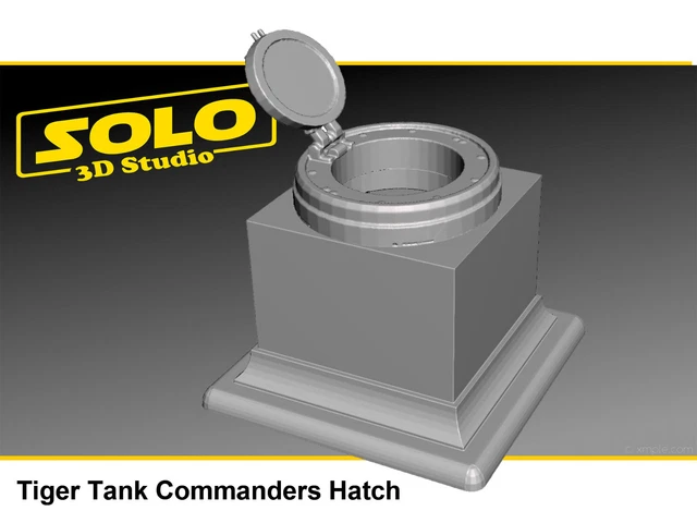 1/6 SCALE WWII Tiger tank commanders hatch diorama for 12" action ...