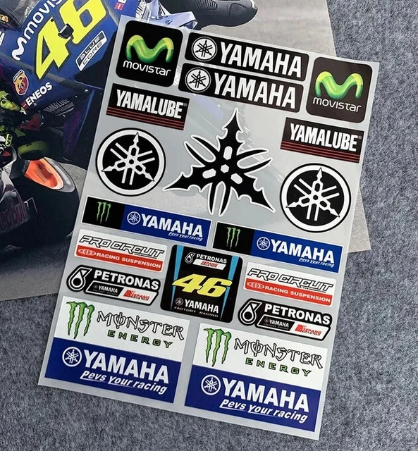 YAMAHA STICKERS KIT/PACK/SHEET MOTORCROSS MX BIKE YZF QUAD ATV YZ £11. ...