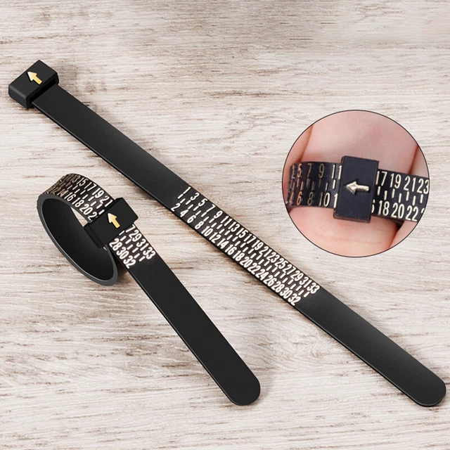 RING SIZER MEASURE Finger Coil Ring Sizing Tool HK/UK/US/EU/JP Size ...