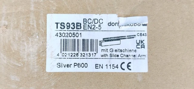 DORMAKABA TS 93 B EN 2-5 Türschließer - Silber EUR 79,00 - PicClick DE