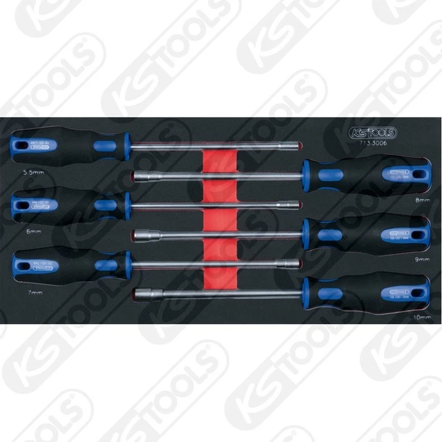 KS TOOLS SCS jeu de tournevis enfichables 6 pièces 1/3 insert système ...