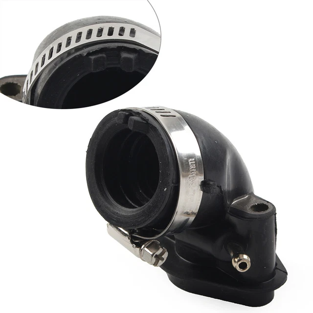 CARBURETOR INTAKE MANIFOLD Inlet Pipe Gasket Fit GY6 50cc Gas Moped ...