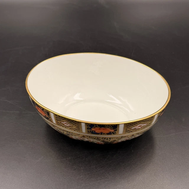 ROYAL CROWN DERBY Old Imari 1128 Oval Shaped Open Top Sugar Bowl Bone ...