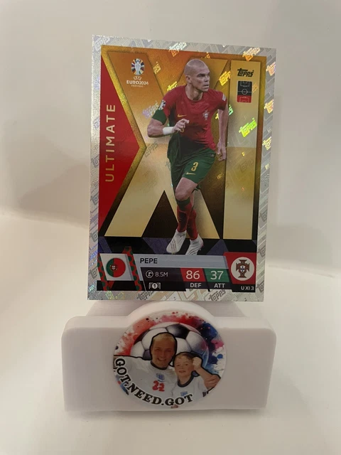 TOPPS MATCH ATTAX UEFA EURO 2024 Pepe Ultimate XI Card U XI 3 EUR 1,77 ...