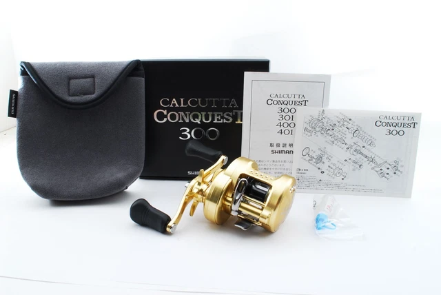 🌟N-MINT🌟 SHIMANO 18 Calcutta Conquest 300 Right Baitcast Reel W/BOX ...