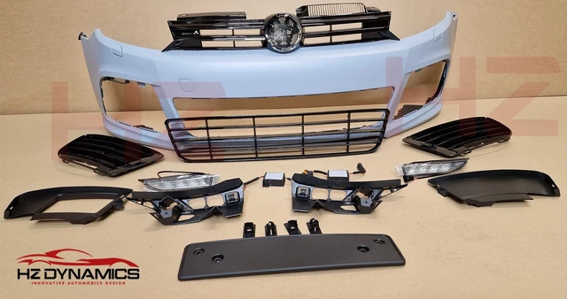 FRONT BUMPER FOR Vw Golf Mk6 R20 Look Gtd Gti With Drl Plastic Bodykit ...