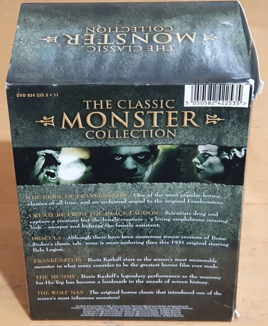 THE CLASSIC MONSTER Collection DVD Box Set 6-Disc PAL R2 Horror EUR 25 ...