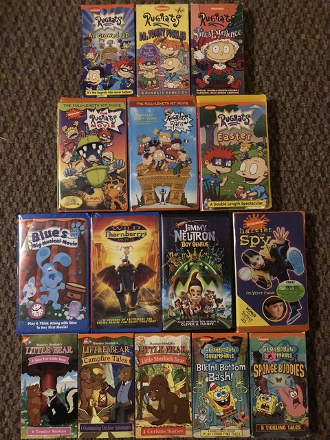 RARE 90’S KID Nickelodeon Vhs Lot SpongeBob, Rugrats, Little Bear ... RARE 90’S KID Nickelodeon Vhs Lot SpongeBob, Rugrats, Little Bear ...