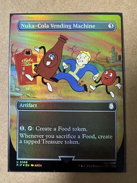 NUKA-COLA VENDING MACHINE FOIL BORDERLESS Fallout PIP MTG Magic ...