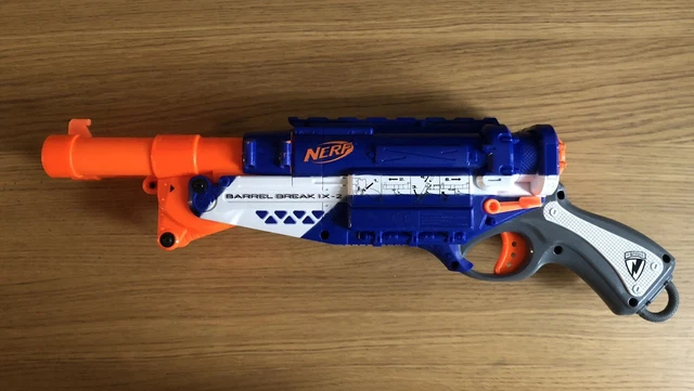 NERF DOUBLE BARREL Break IX-2 Barrel Shotgun Dark Blue £14.99 - PicClick UK