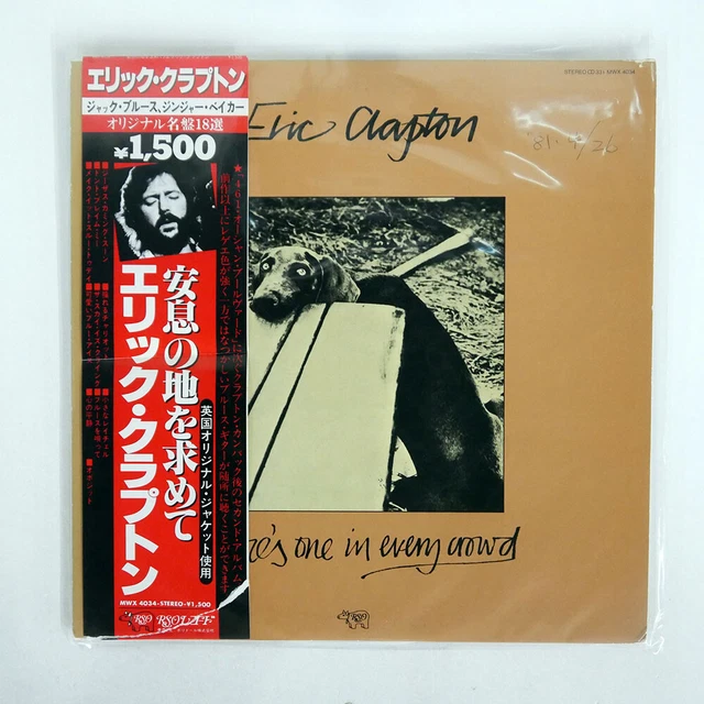 ERIC CLAPTON THERE'S One In Every Crowd Rso Mwx4034 Japon Obi Vinyle Lp EUR 6,42 - PicClick FR