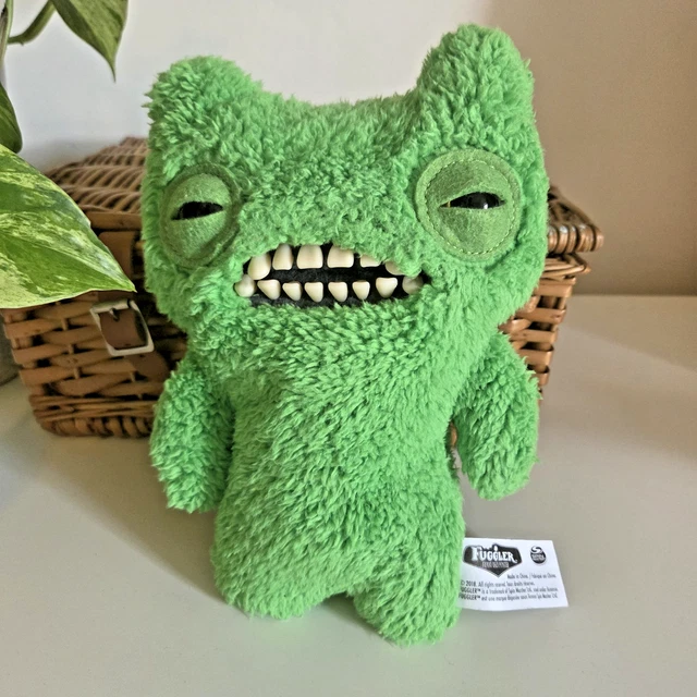 FUGGLER MUNCH MUNCH Green Funny Ugly Monster Plush Snuggler Edition £15 ...