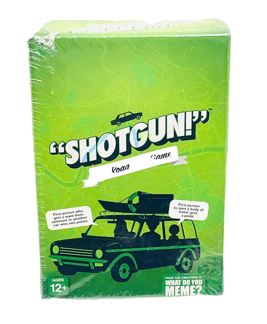SHOTGUN THE ROAD Trip Game Fun Family Game 200 Cards Ages 12 shotgun-the-road-trip-game-fun-family-game-200-cards-ages-12