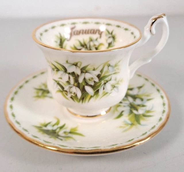 ROYAL ALBERT BLUME des Monats Januar Schneeglöckchen England 1970 ...